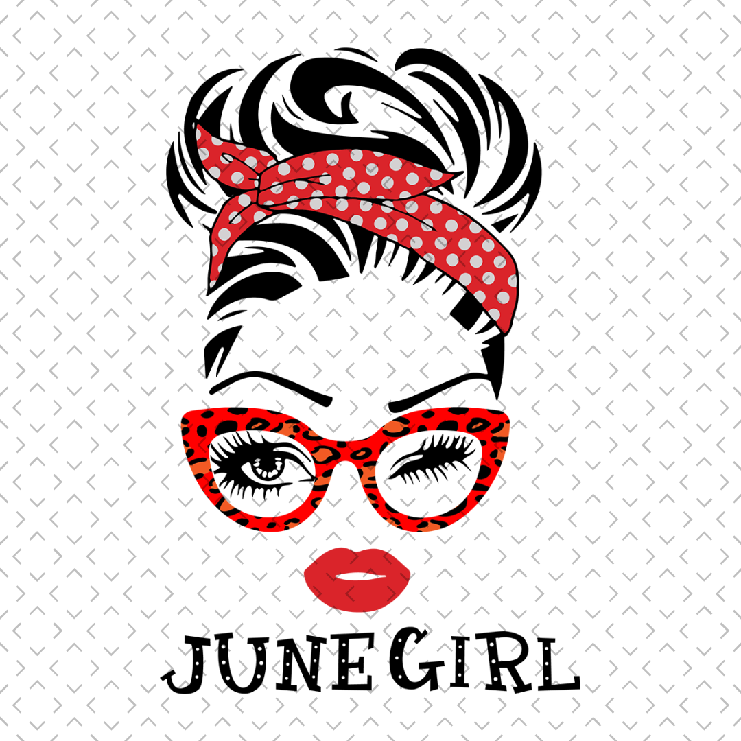 June Girl Wink Eye svg, Birthday svg, Birthday Gift svg, Bir | Inspire ...