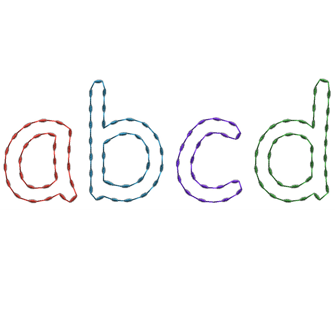 Font bean stitch embroidery design,Font embroidery design,IN | Inspire ...