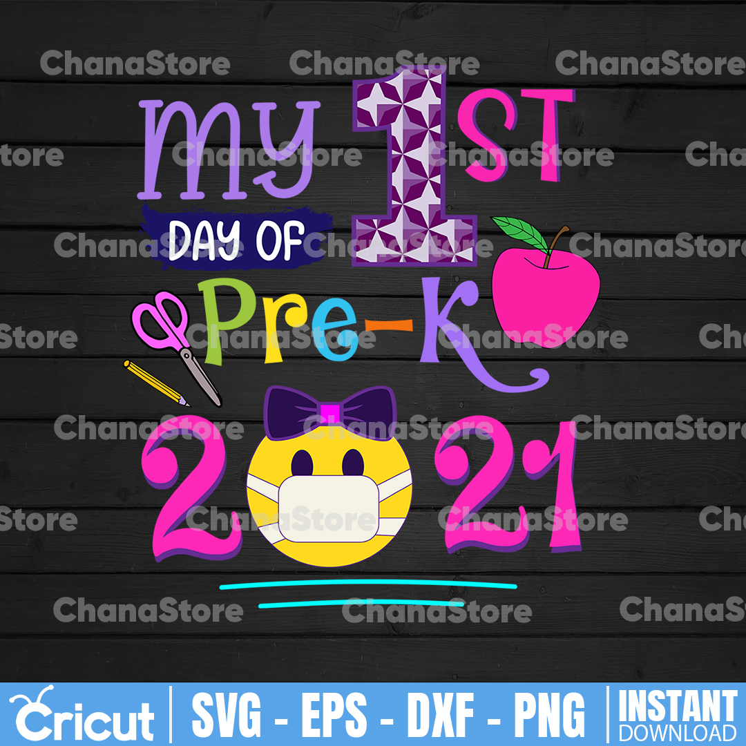 My First Day of Pre-K 2021 SVG Cutting File, back to school - Inspire ...