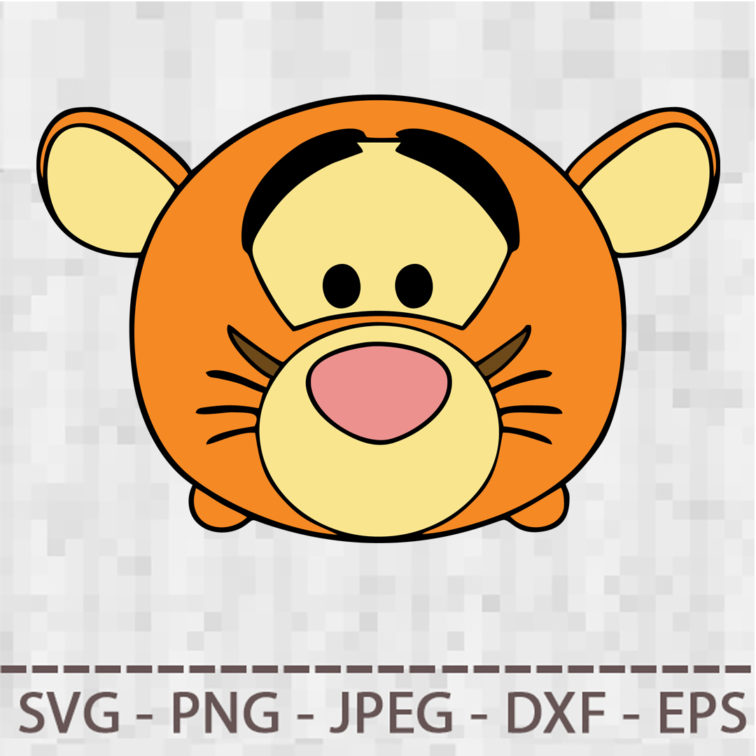 Tsum tsum tigger SVG PNG JPEG Digital Cut Vector Files for S | Inspire ...