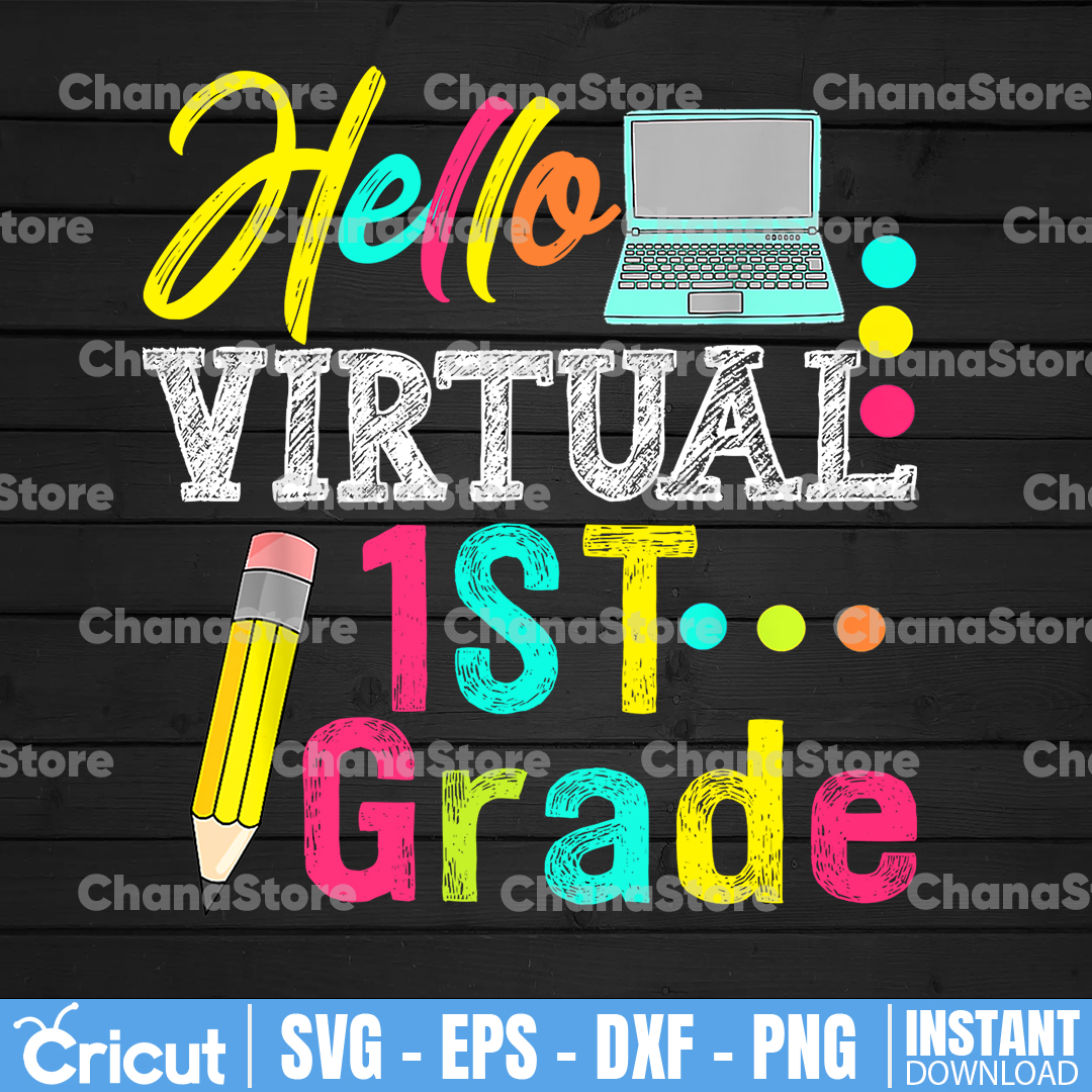 Hello Virtual 1st Grade Png, First Grade Png, Back to School | Inspire ...