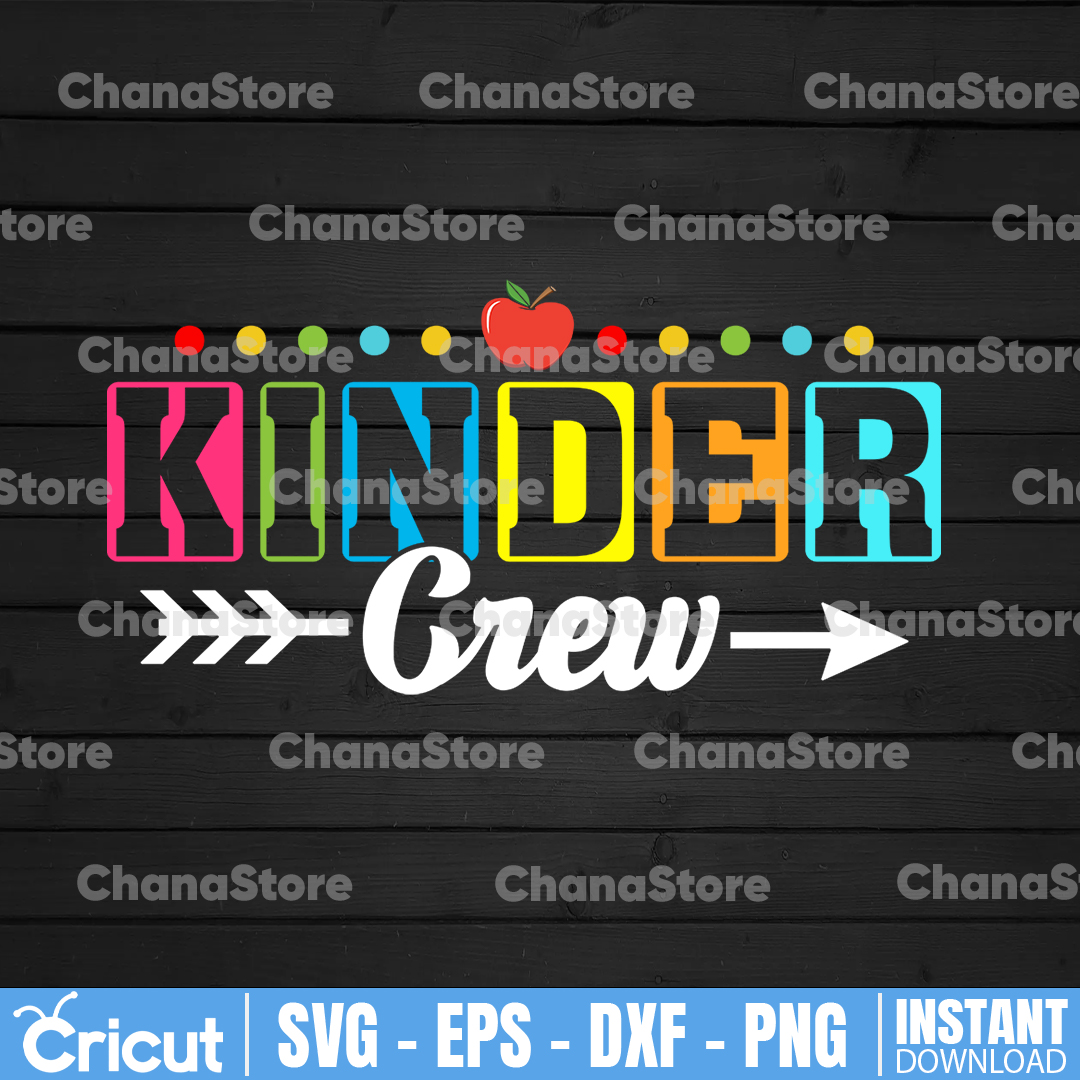 Kinder Crew SVG PNG, Kindergarten Crew SVG, Kindergarten Svg | Inspire ...