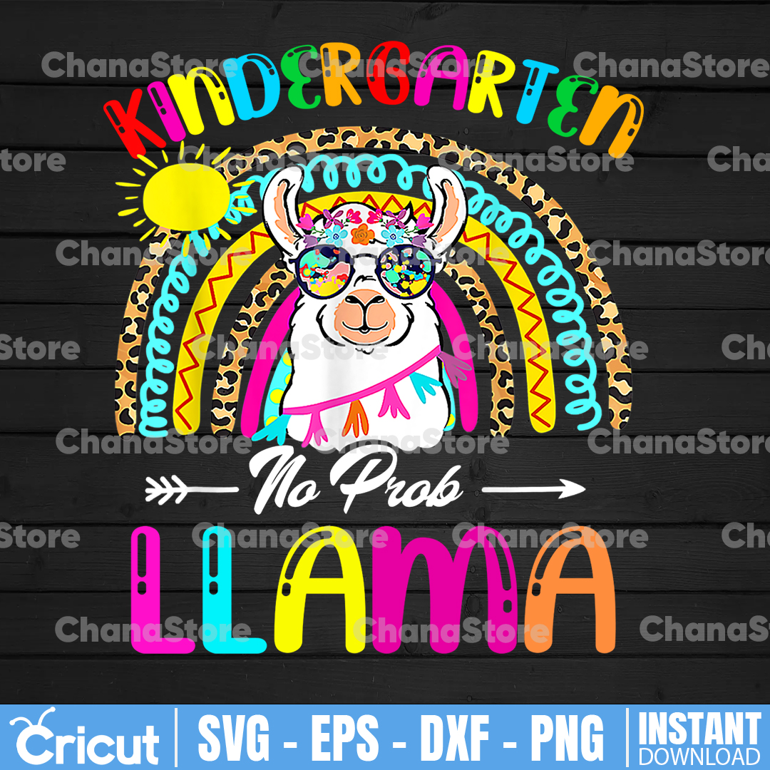 Pre-K No Prob-Llama Teacher Png, Kindergarten No Prob Llama | Inspire ...