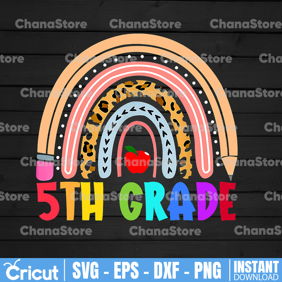 Fifth Grade Rainbow Leopard Png, Fifth Grade Png, 5th Grade | Inspire ...