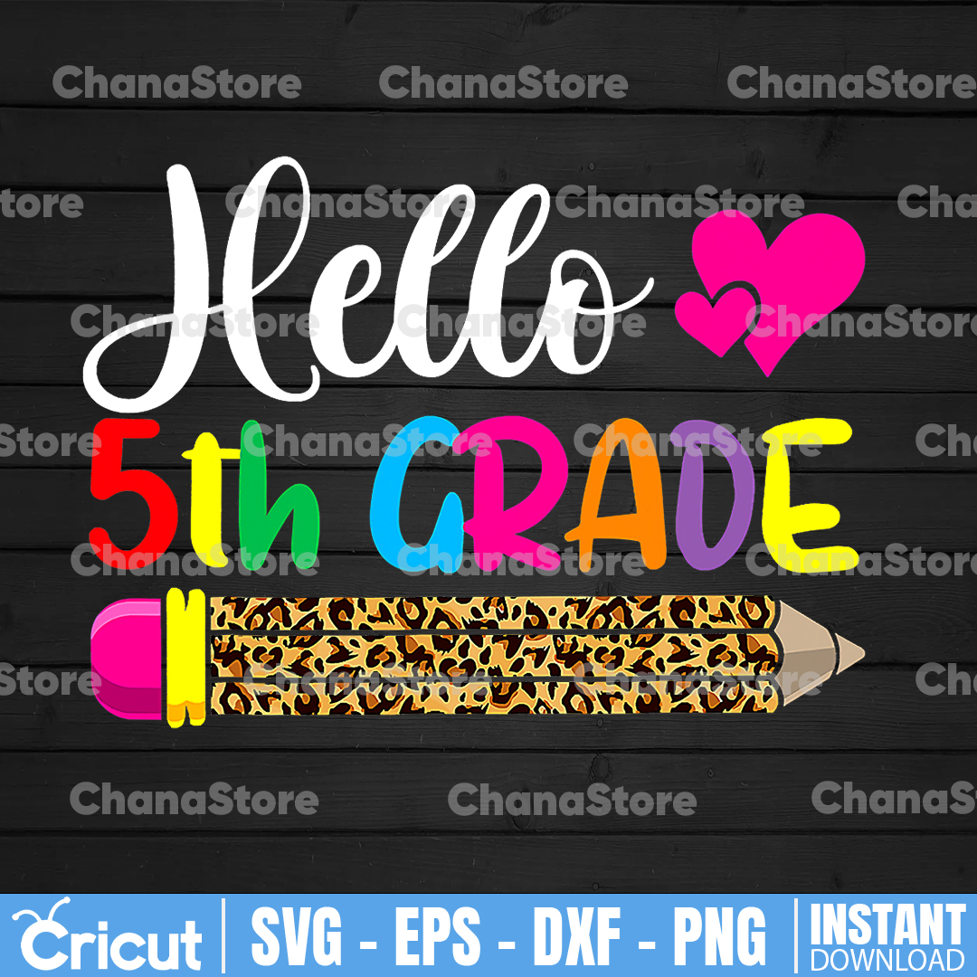 Hello 5th Grade png,Leopard 5th Grade, Back To School, 1st D | Inspire ...