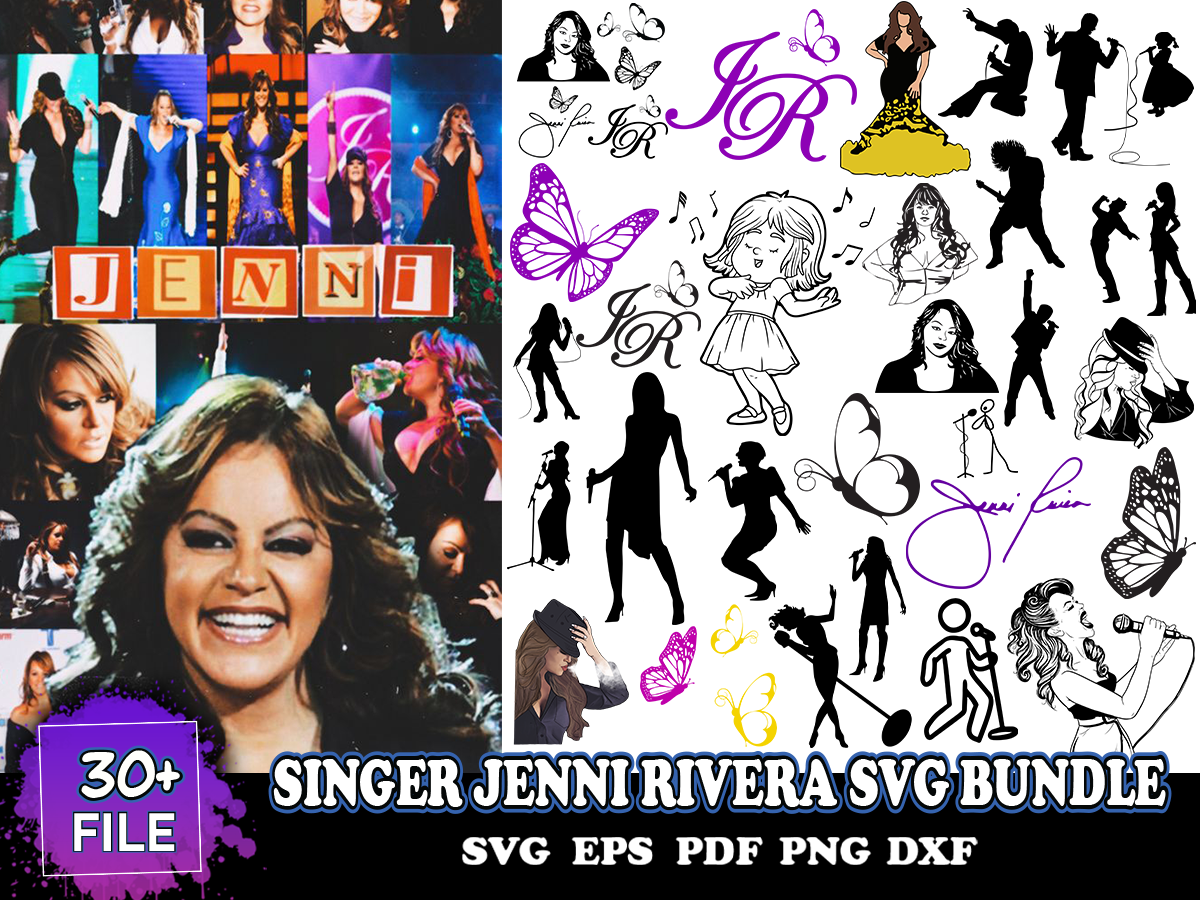Singer Jenni Rivera Svg Bundle, Jenni Rivera Svg, La Jefa Sv | Inspire ...