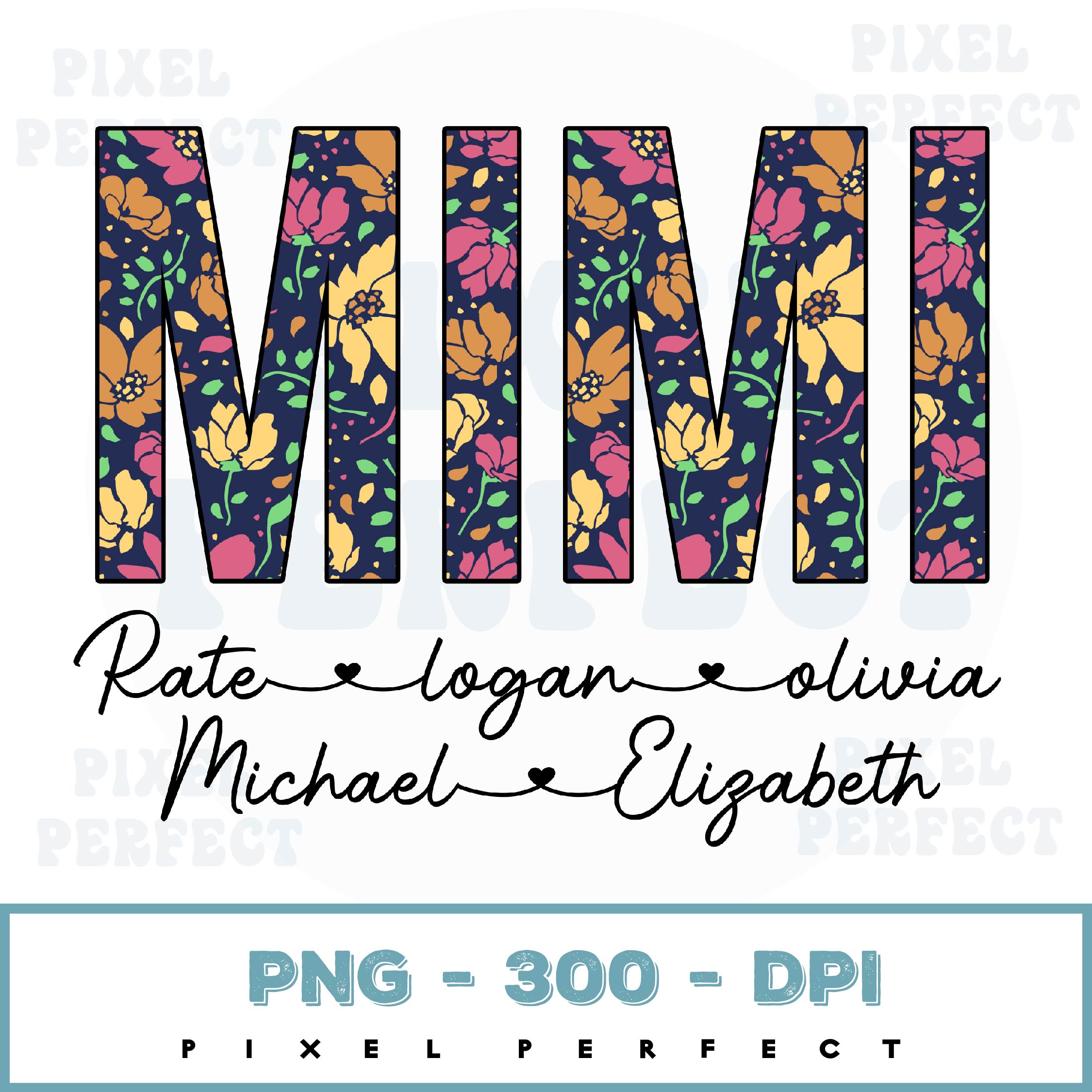 Mimi Floral Png, Mimi Sublimation Design, Png File For Subli | Inspire ...