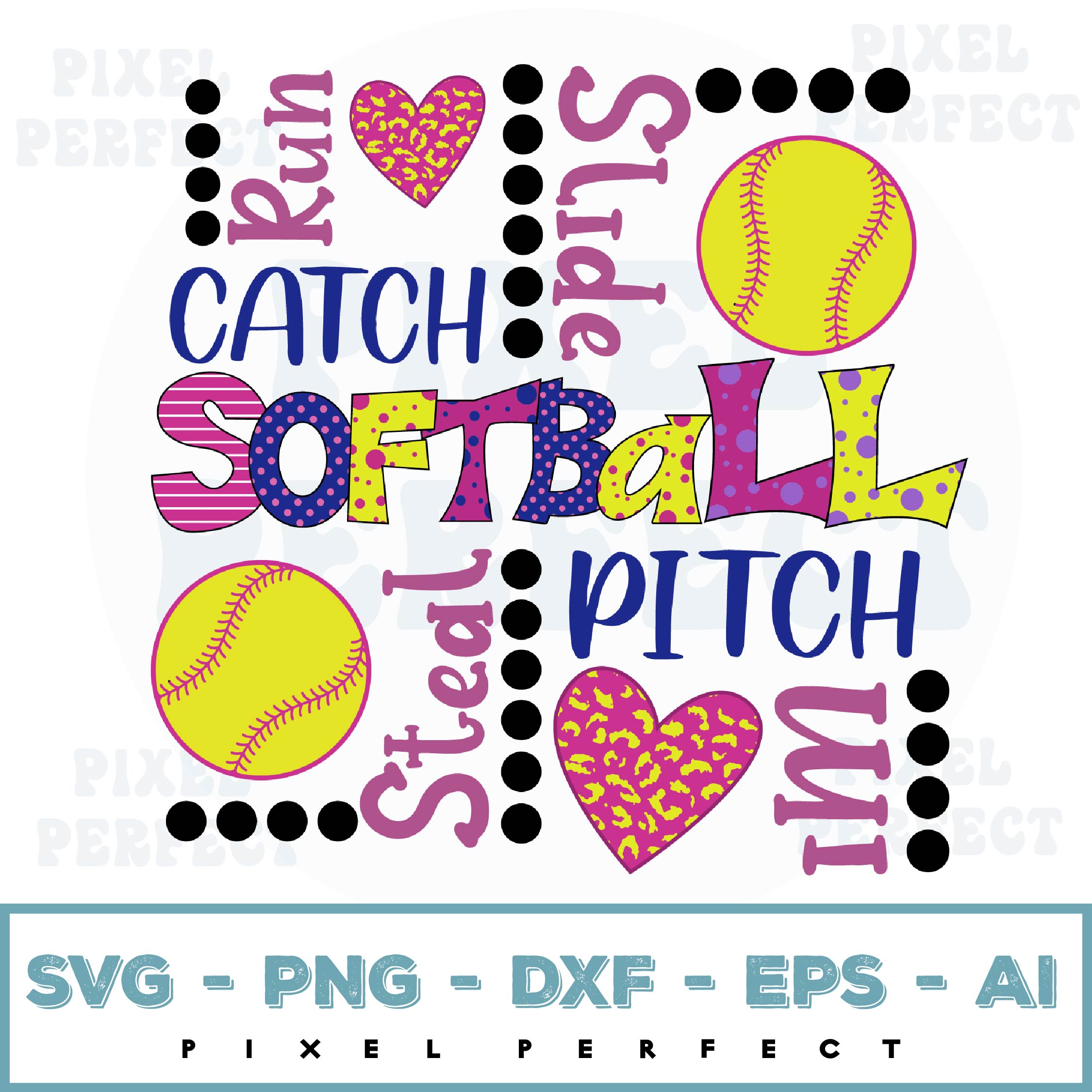 Softball Svg -Softball Life Bleached Svg- Youth Softball Svg | Inspire ...