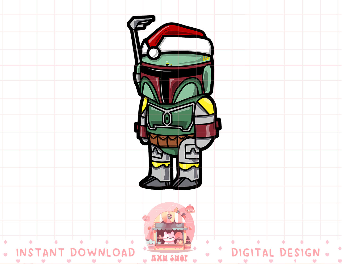 Star Wars Boba Fett Santa Hat Cartoon Christmas png - Inspire Uplift