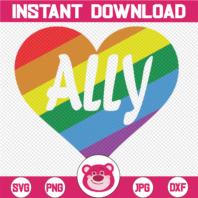 Ally Rainbow Svg, Gay Pride LGBTQ Svg, Pride Svg, Ally Svg, | Inspire ...