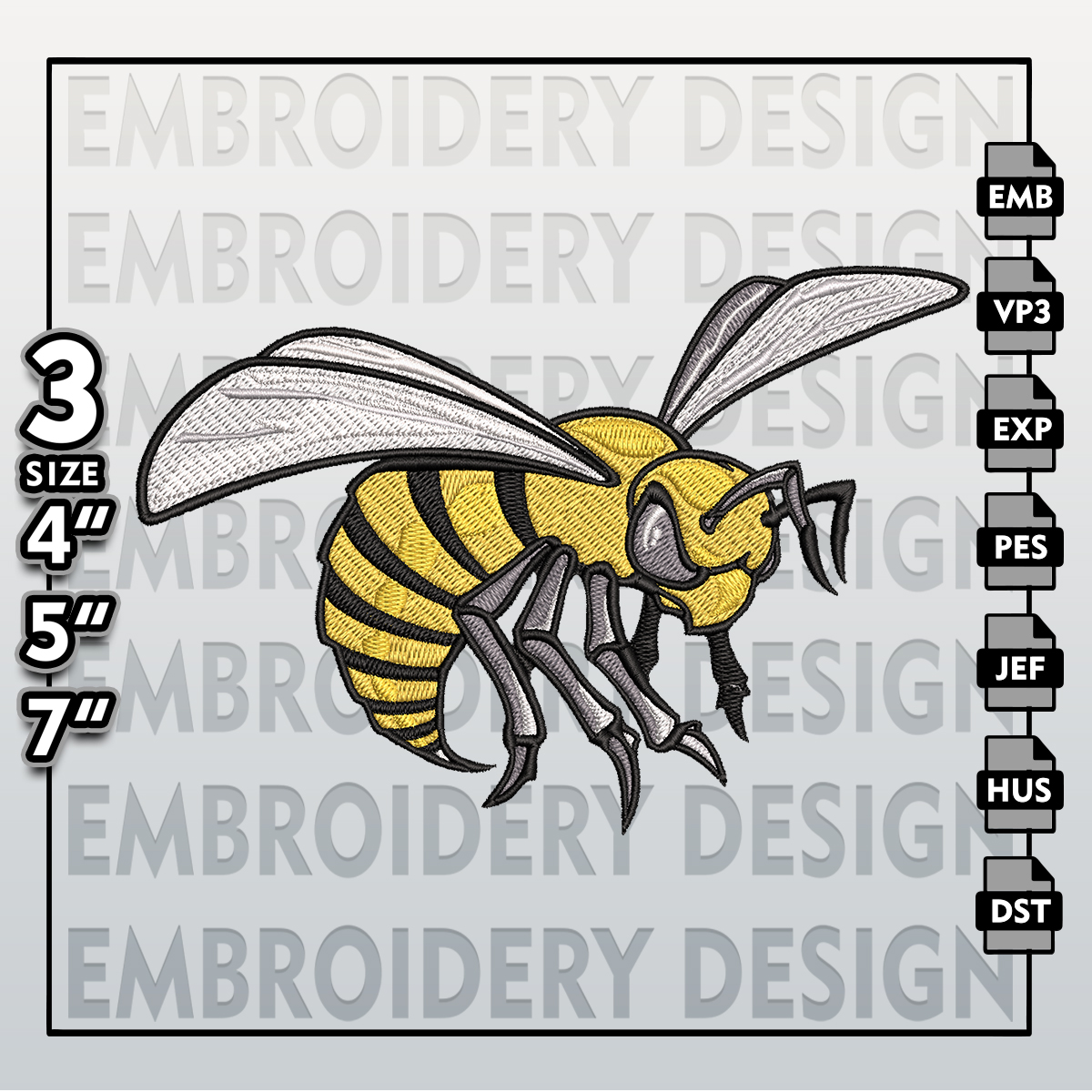 Alabama State Hornets Embroidery Designs, NCAA Logo Embroid | Inspire ...