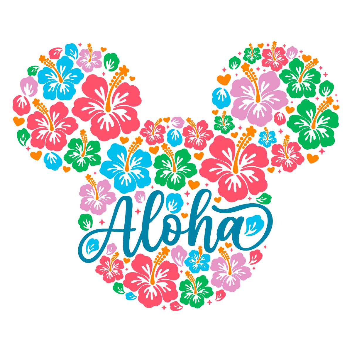 Mouse Head Aloha Svg, Summer Vibes SVG Cutting Files | Inspire Uplift