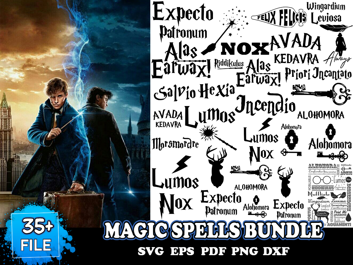 35 Magic Spells Bundle, Trending Svg, Spells Bundle Svg | Inspire Uplift