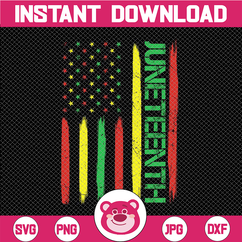 Juneteenth American Flag Freedom Day PNG Dxf ,Celebrate June | Inspire ...