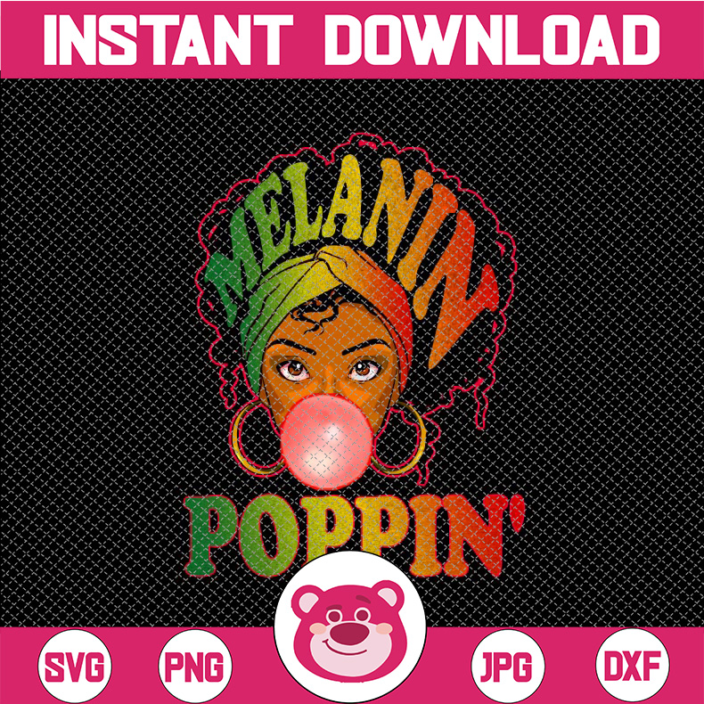 Melanin Poppin Png, African American Png, Stacked Words Png, | Inspire ...