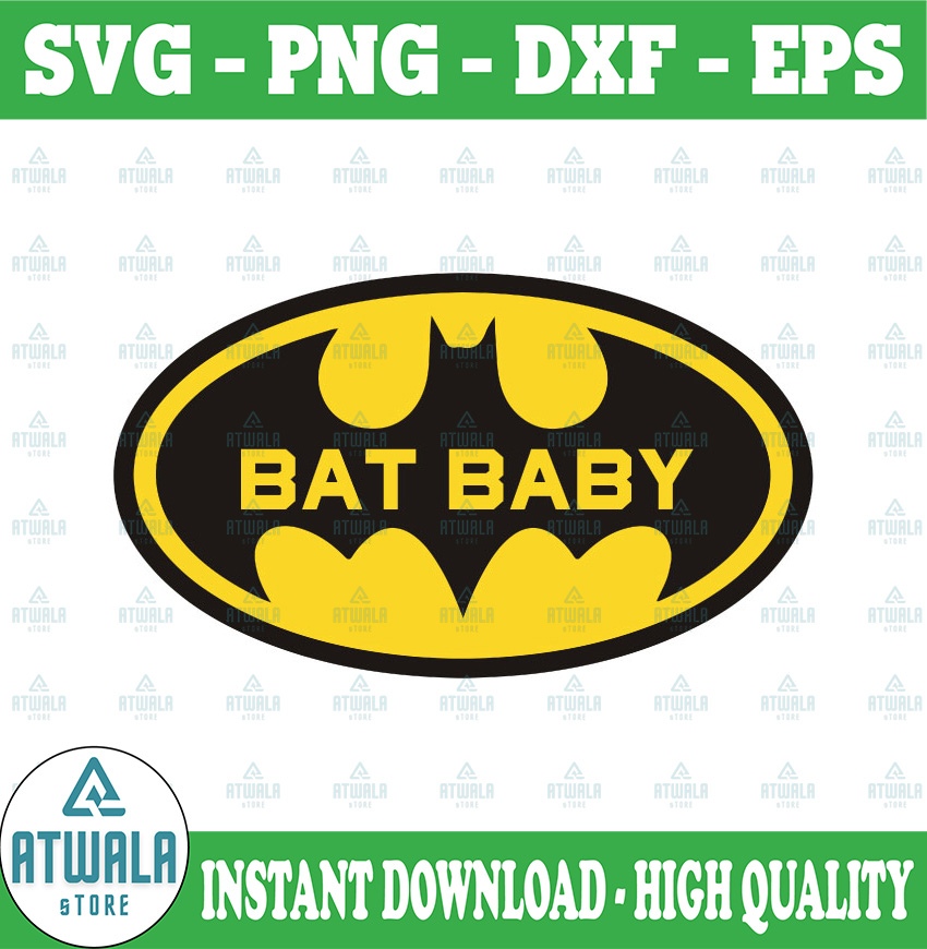 Baby Bat Man Svg, Bat baby svg, Dad Batman Svg, Logo Batman | Inspire ...