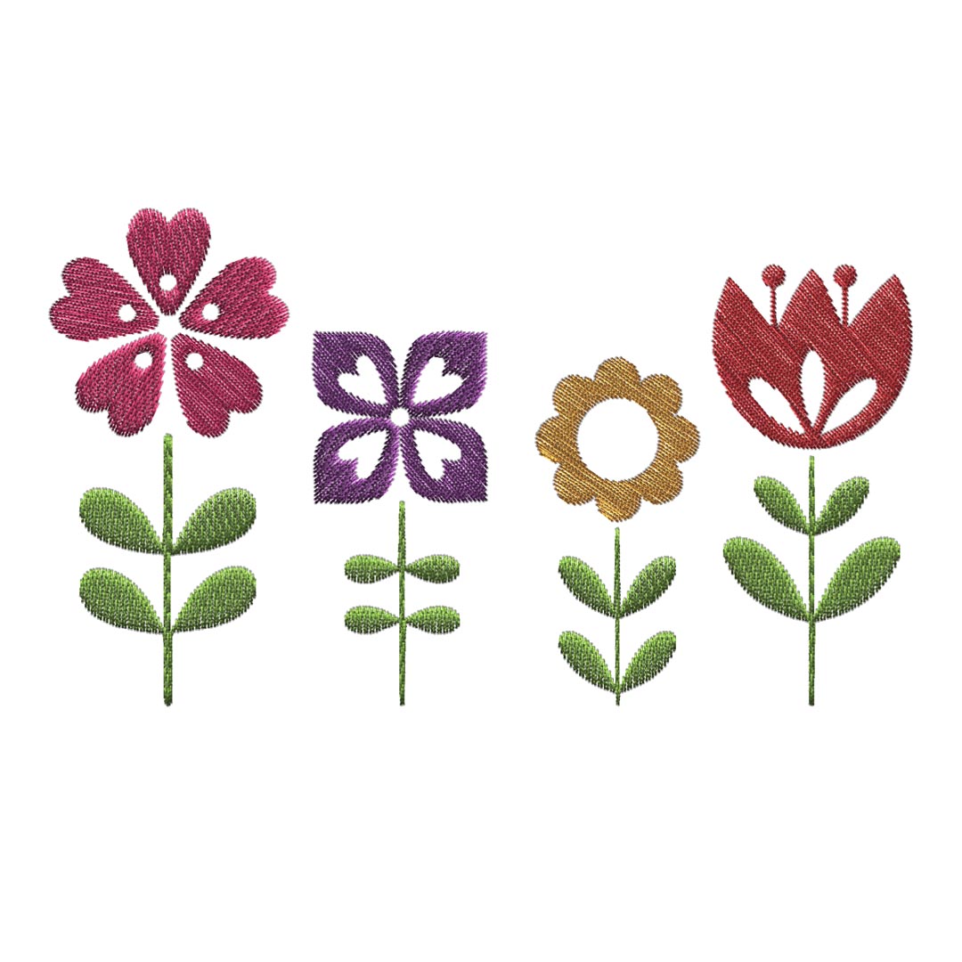 Flowers machine embroidery design,Floral machine embroidery | Inspire ...