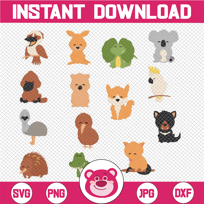 Australia Animal Clipart png- New Zealand Animal png- Cute A - Inspire ...