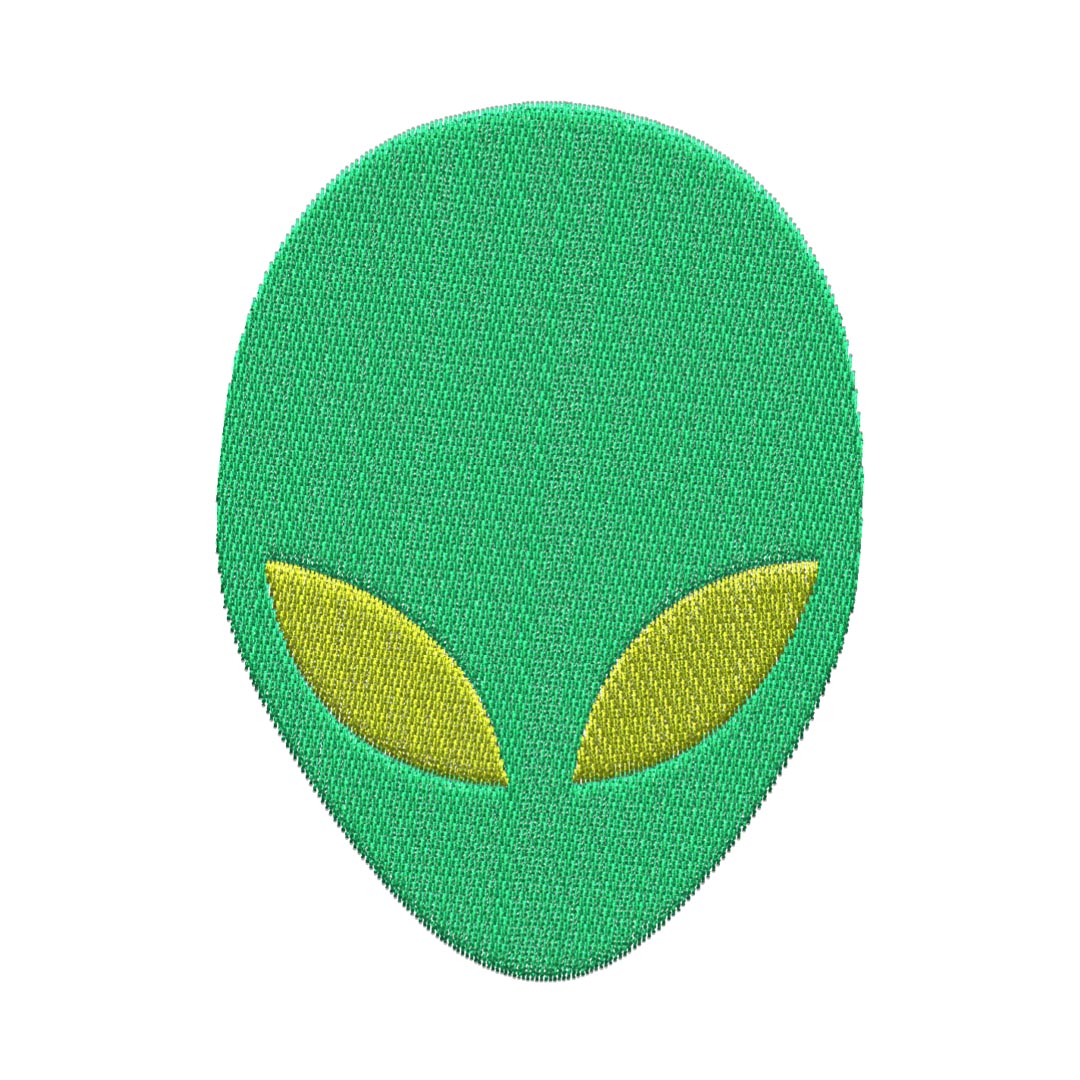 Alien face embroidery design,Alien machine embroidery design | Inspire ...