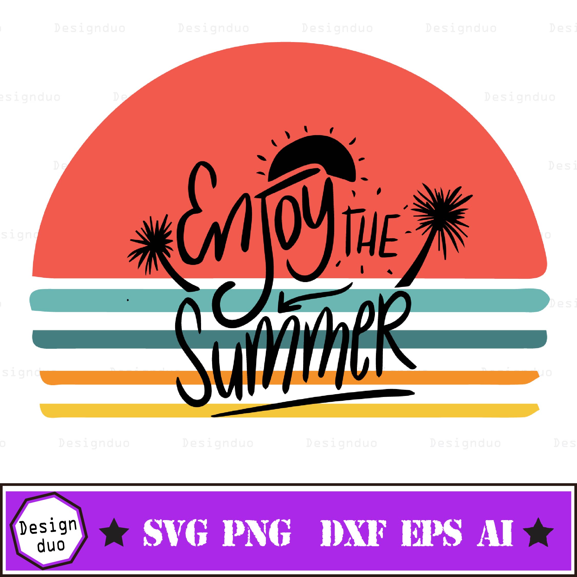 Enjoy The Summer Png, Summer Svg, Png, Dxf, Enjoy The Summer | Inspire ...