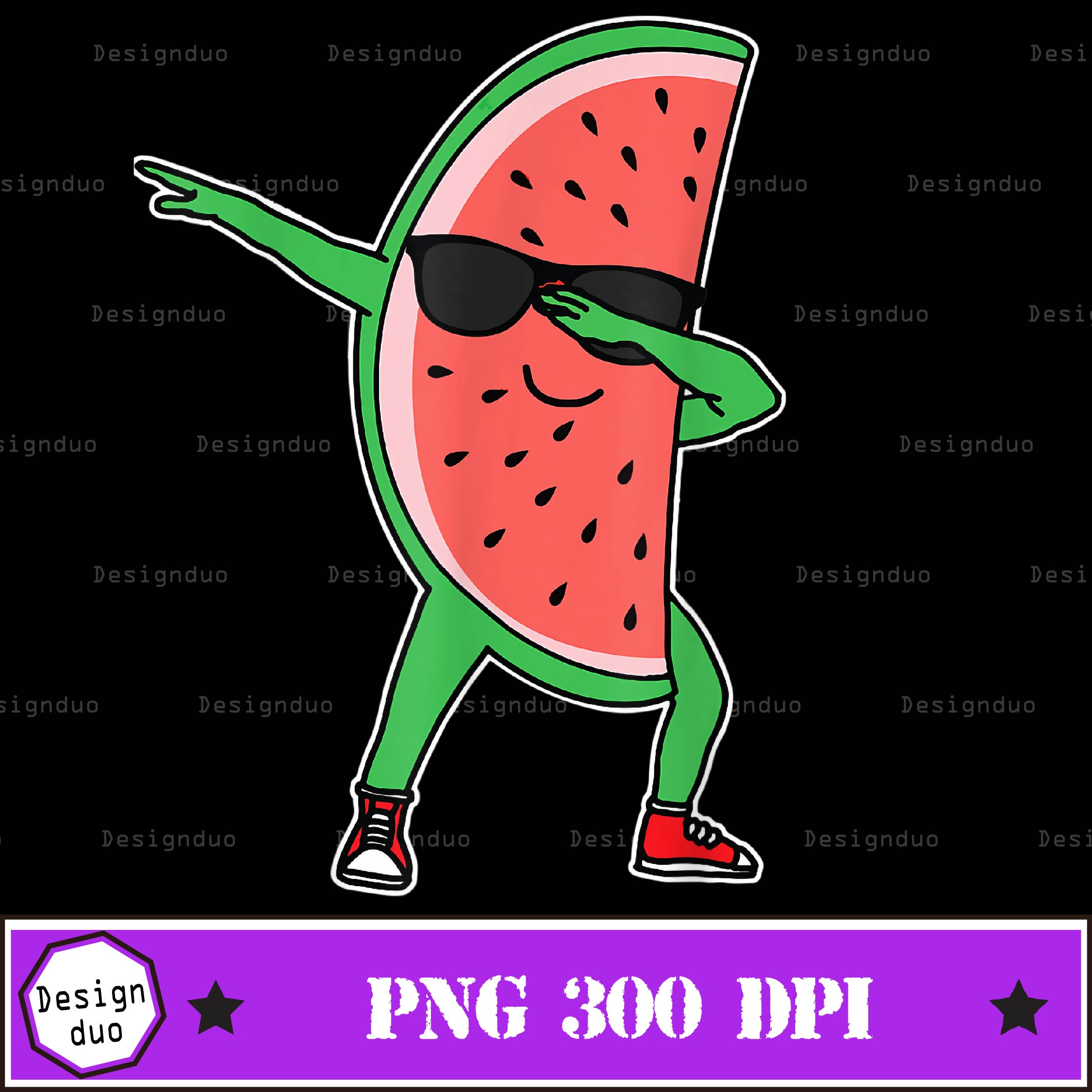 Dabbing Watermelon Kawaii Dab Summer Png Digital Files Downl | Inspire ...