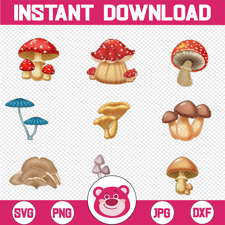 Mushrooms Clipart Collection, Mushrooms SVG Bundle, Mushroom | Inspire ...