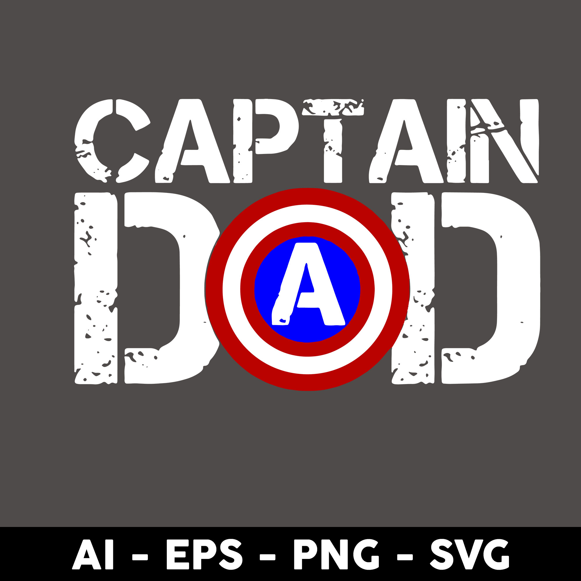Captain Dad Svg, Dad Svg, Captain American Svg, Father's Day | Inspire ...