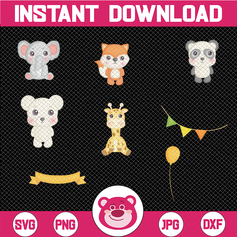 Jungle Animals PNG, Safari Animals Clipart, Zoo Animals, Jun | Inspire ...