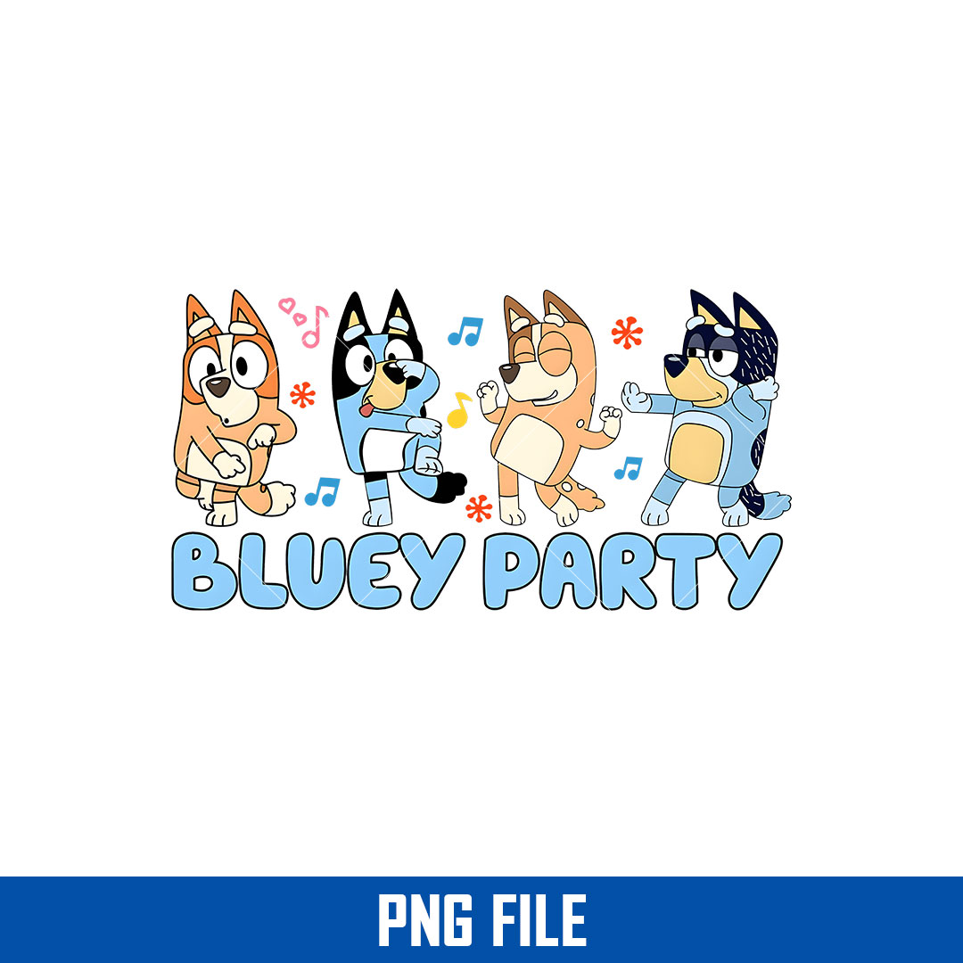 Bluey Party Png, Bluey Family Party Png, Bluey Png, Cartoon | Inspire ...