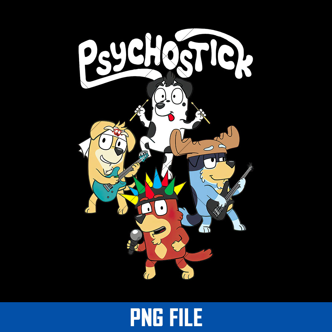 Bluey Psychostick Png, Blueys Band Png, Bluey Png, Cartoon P | Inspire ...