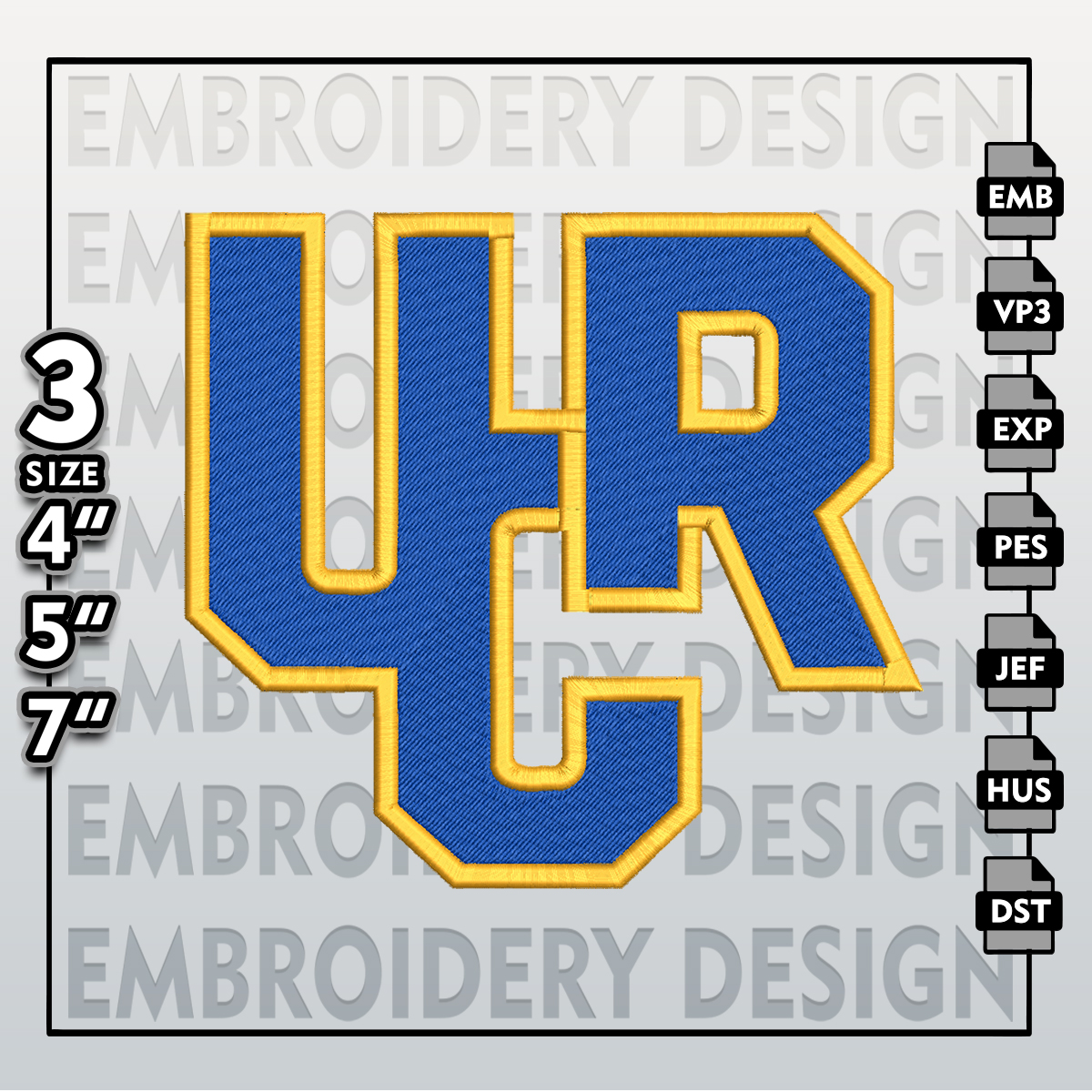 UC Riverside Highlanders Embroidery Designs, NCAA Logo Embr | Inspire Uplift