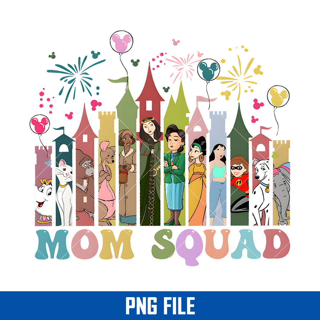 Mom Squad Png, Disney Princess Squad Png, Disney Png Digital | Inspire ...