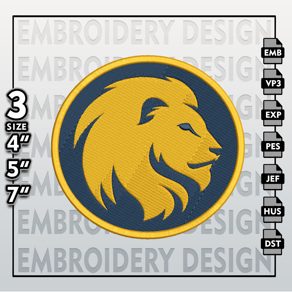Texas AM Commerce Lions Embroidery Designs, NCAA Logo Embroi | Inspire ...