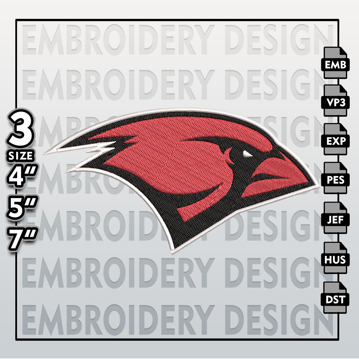 Incarnate Word Cardinals Embroidery Designs, NCAA Logo Embr - Inspire ...