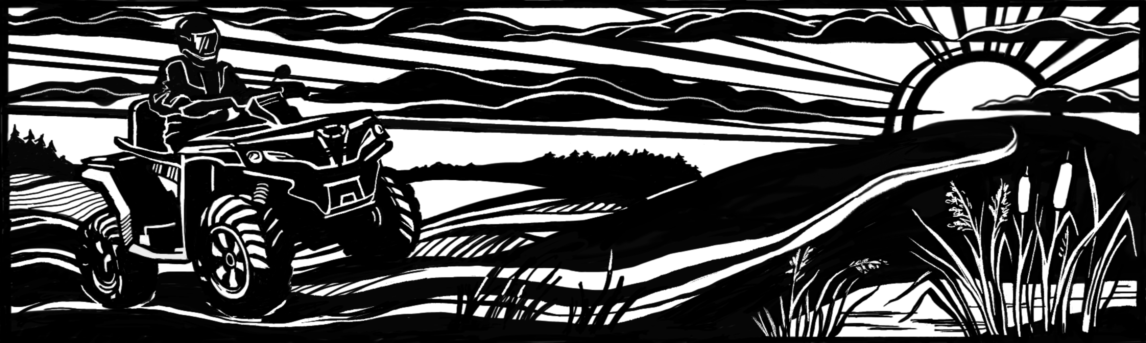 Big pano with ATV DXF file lazer cut - Inspire Uplift