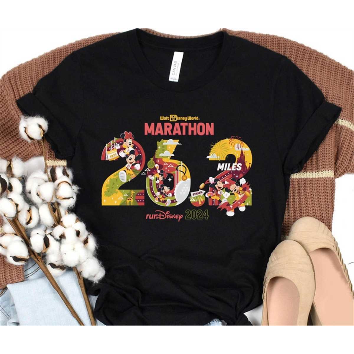 runDisney Mickey And Minnie Mouse Marathon 26.2 Miles Shirt | Inspire ...