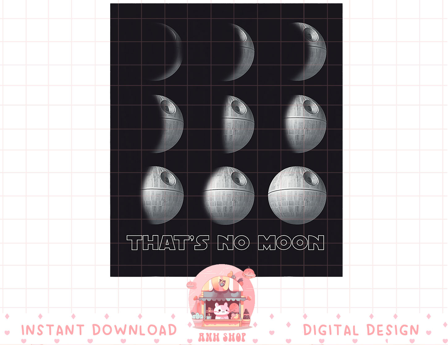 Star Wars Death Star Phases of the Moon png - Inspire Uplift