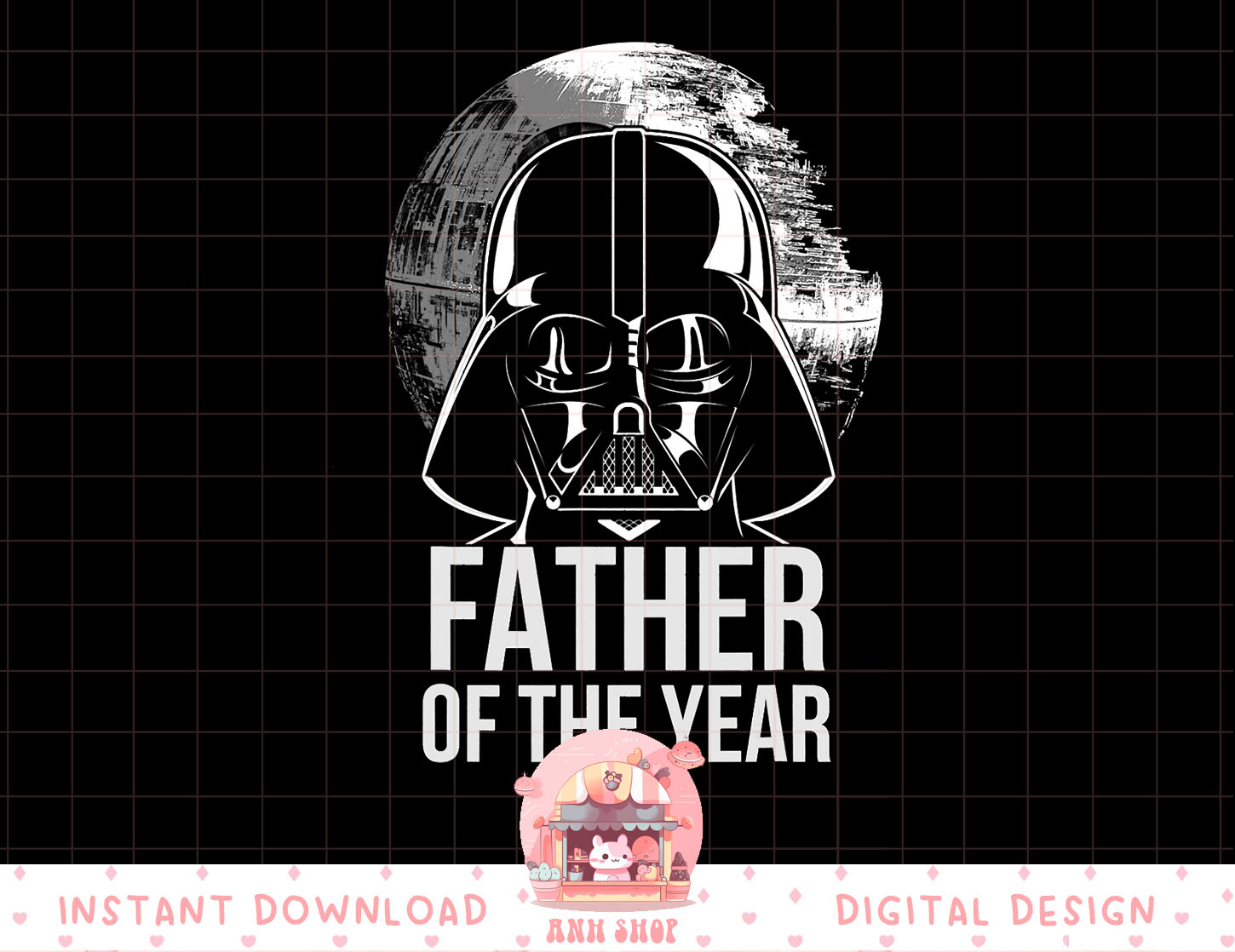 Star Wars Father's Day Darth Vader Father Of The Year png | Inspire Uplift