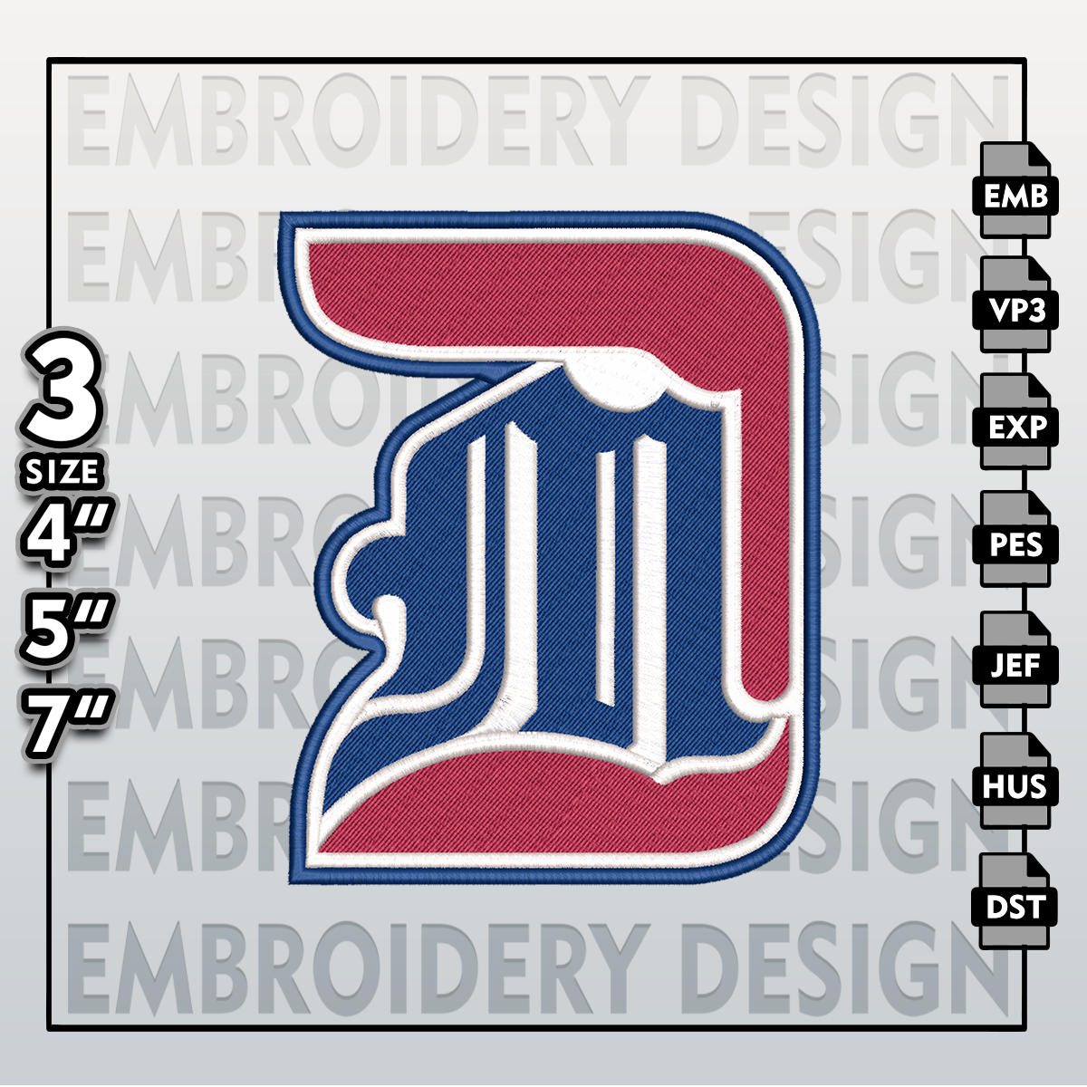 Detroit Mercy Titans Embroidery Designs, NCAA Logo Embroide | Inspire ...
