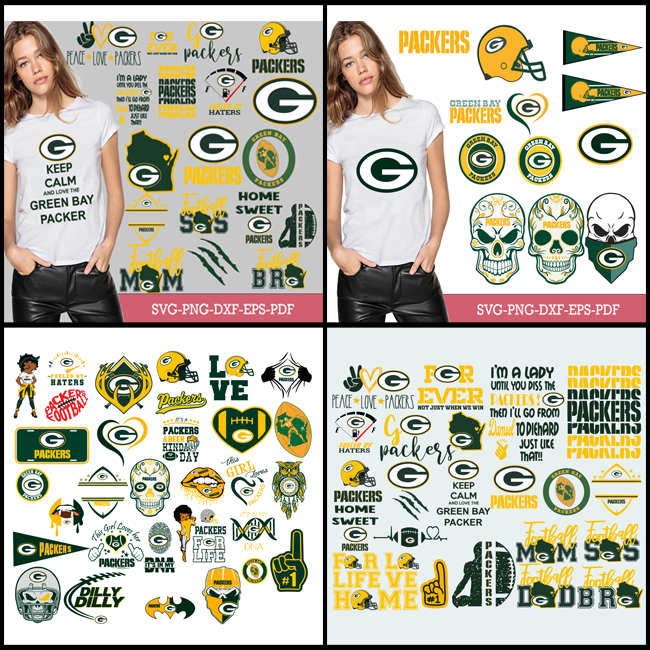 Green Bay Packers Bundle Svg, Packers Svg, Packers logo svg, | Inspire ...