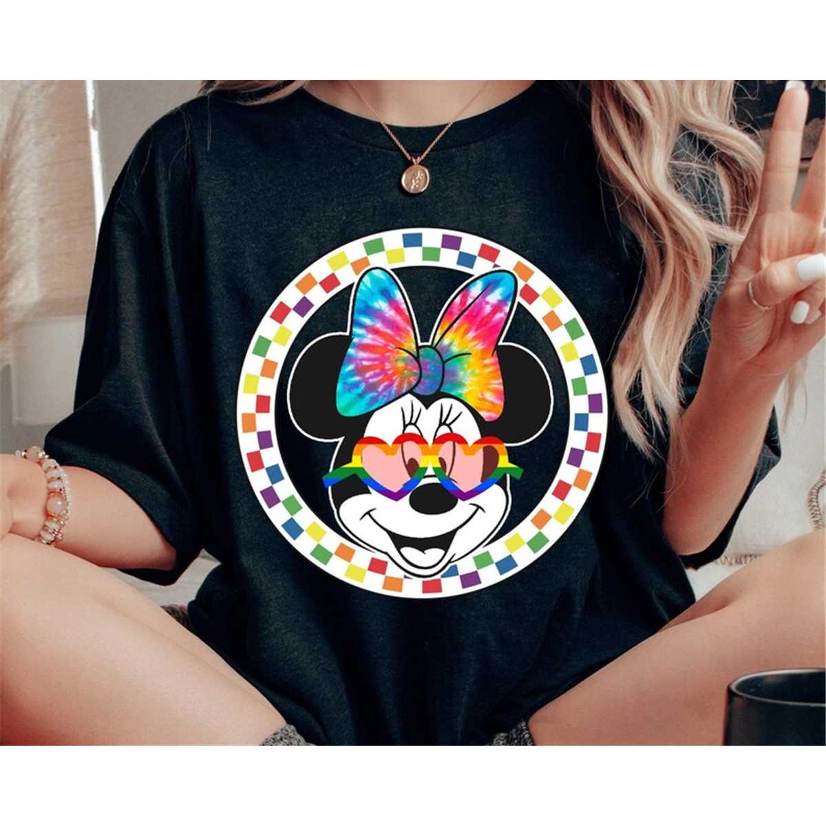 Minnie Mouse LGBTQ Checkerboard Disney Shirt / Disneyland Af | Inspire ...