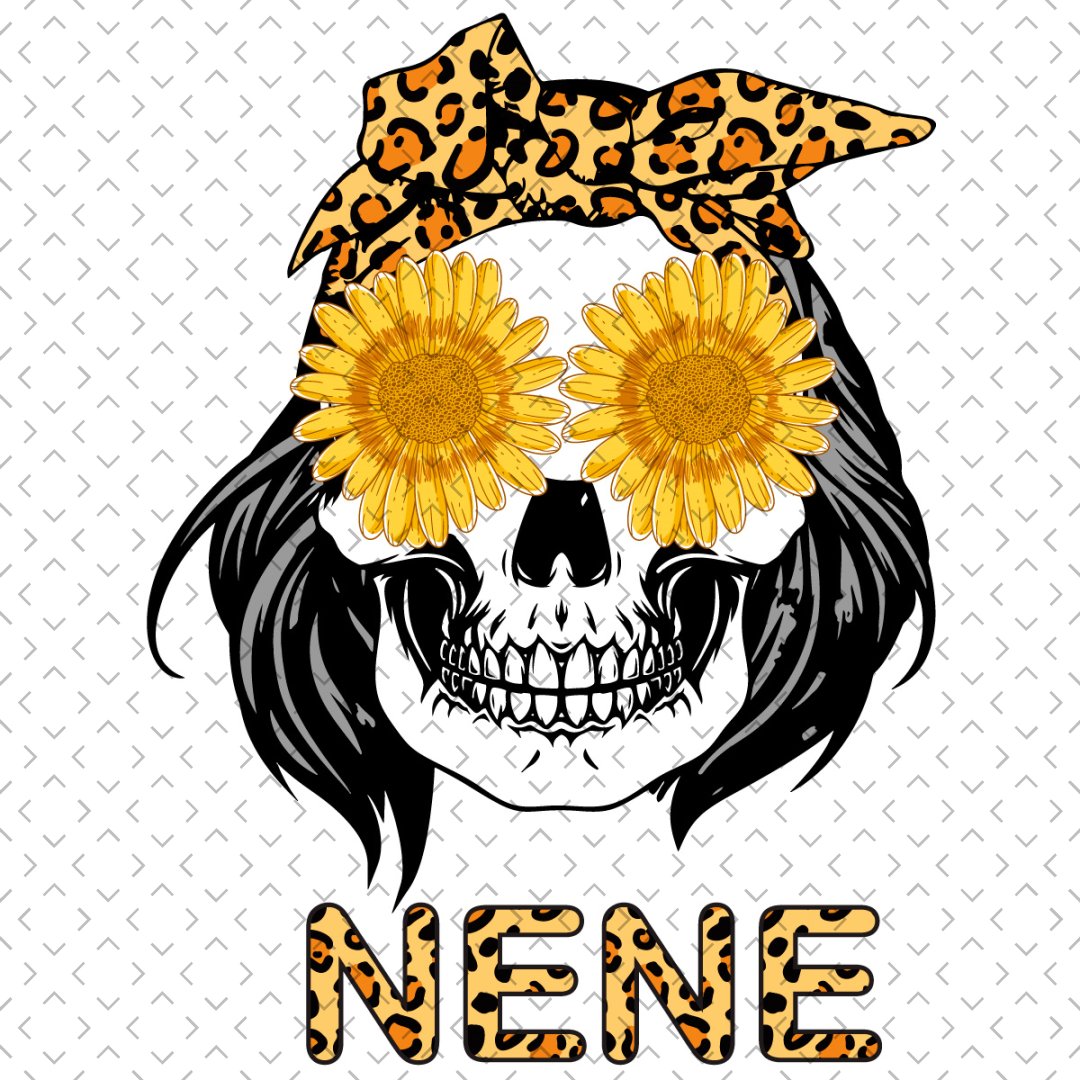 Nene Skull Sunflower Glasses Mothers Day Svg, Mothers Day Sv | Inspire ...