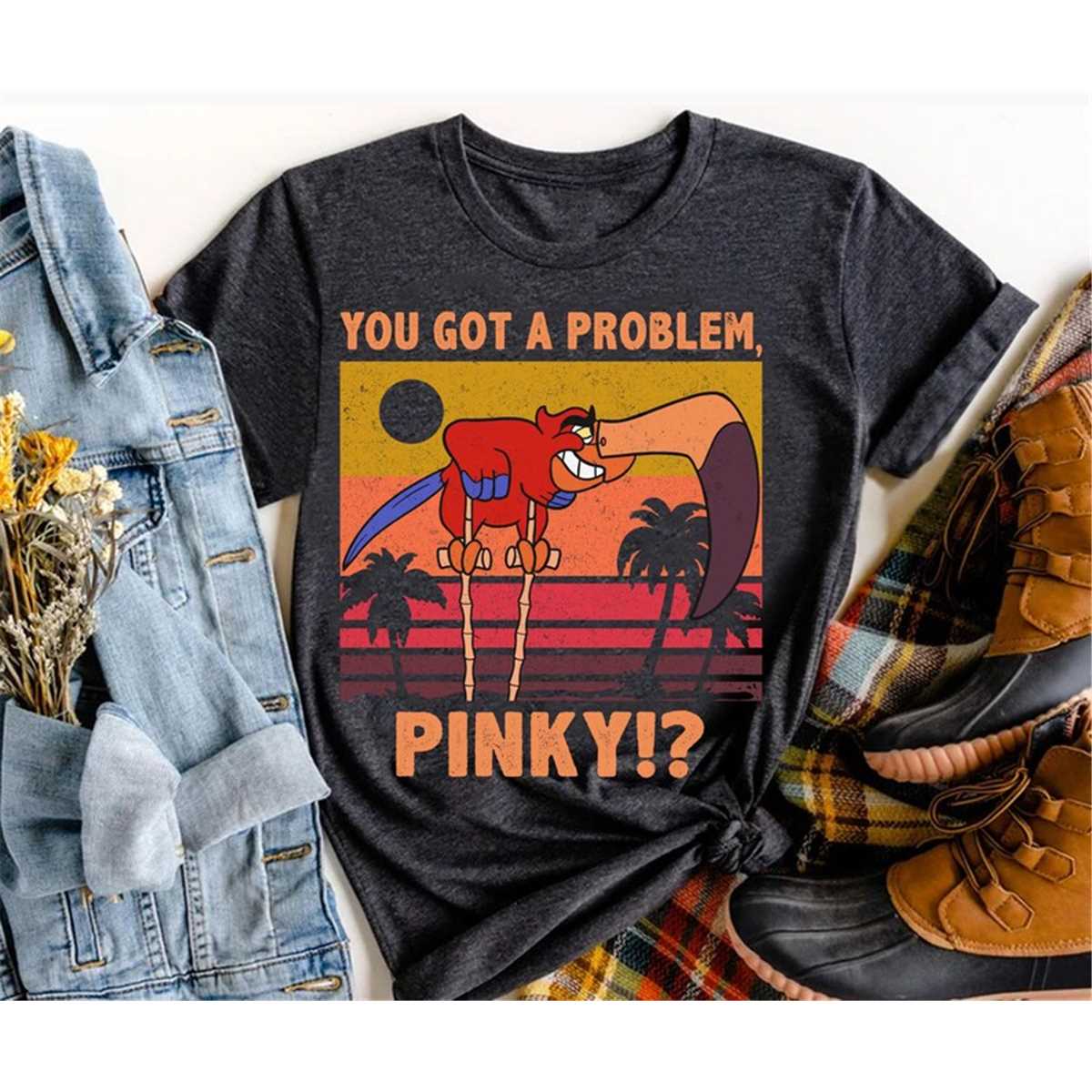 Retro Iago You Got A Problem Pinky Shirt / Disney Aladdin T- | Inspire ...