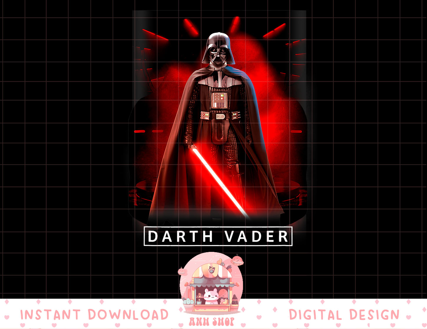 Star Wars Obi-Wan Kenobi Darth Vader Character Poster png - Inspire Uplift