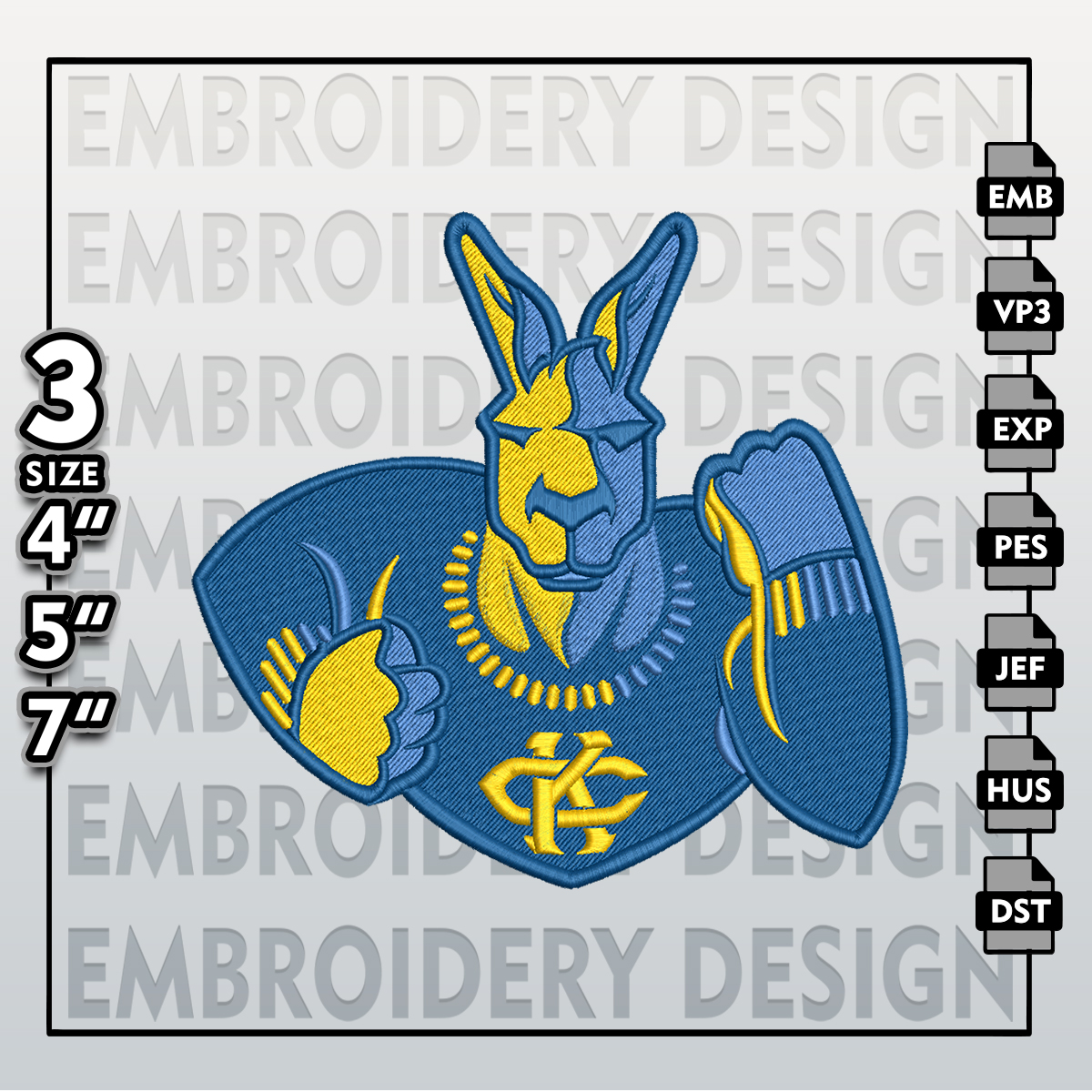 Kansas City Roos Embroidery Designs, NCAA Logo Embroidery Fi | Inspire ...