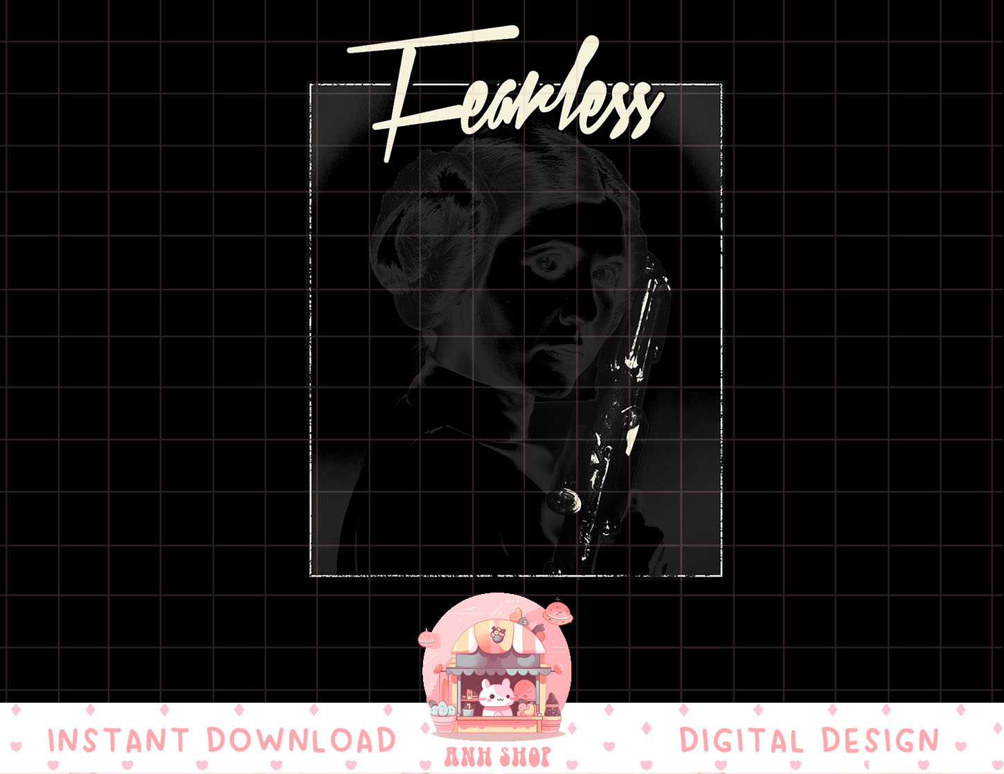 Star Wars Princess Leia FEARLESS Profile Poster png | Inspire Uplift