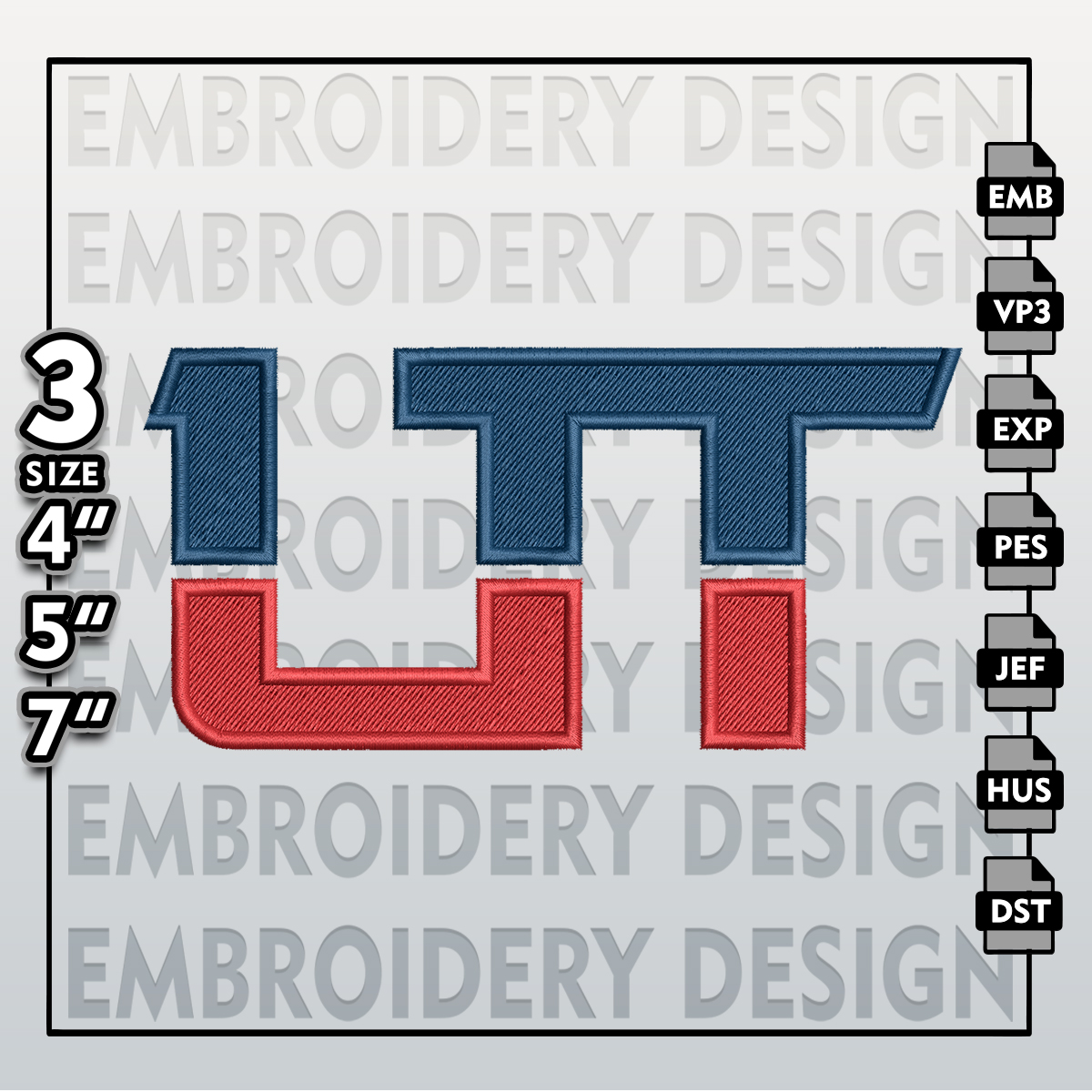 Utah Tech Trailblazers Embroidery Designs, NCAA Logo Embroid | Inspire ...