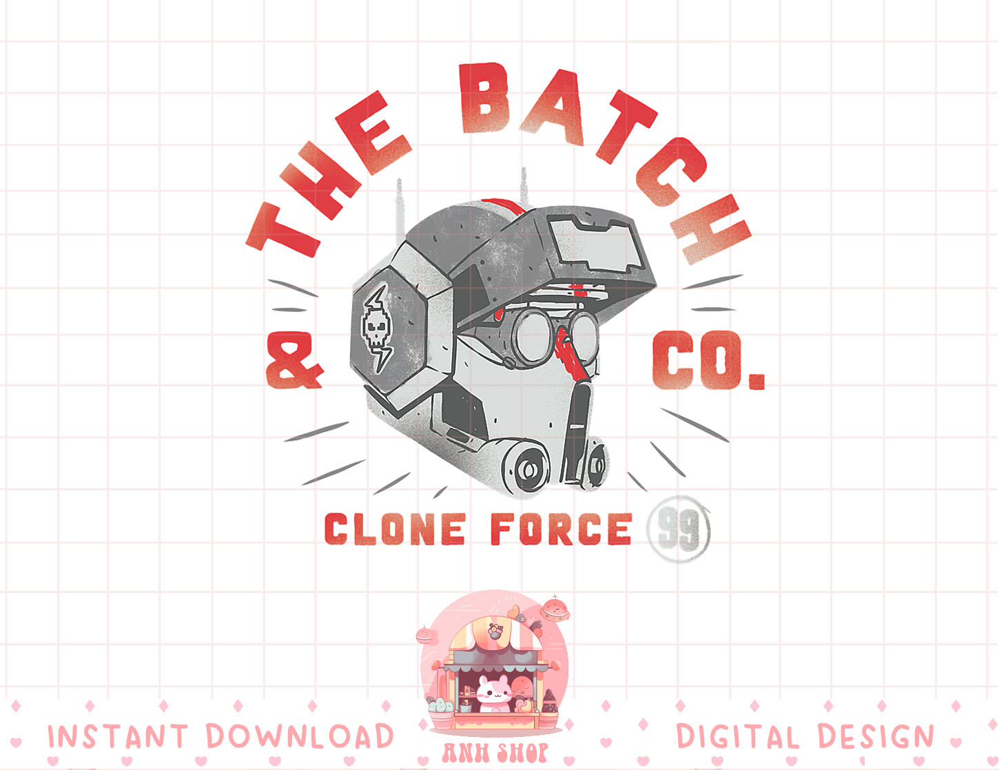 Star Wars The Bad Batch & Co Clone Force Tech Helmet png | Inspire Uplift