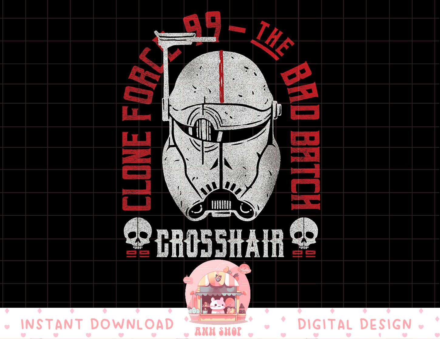 Star Wars The Bad Batch Clone Force 99 Crosshair Arch png | Inspire Uplift