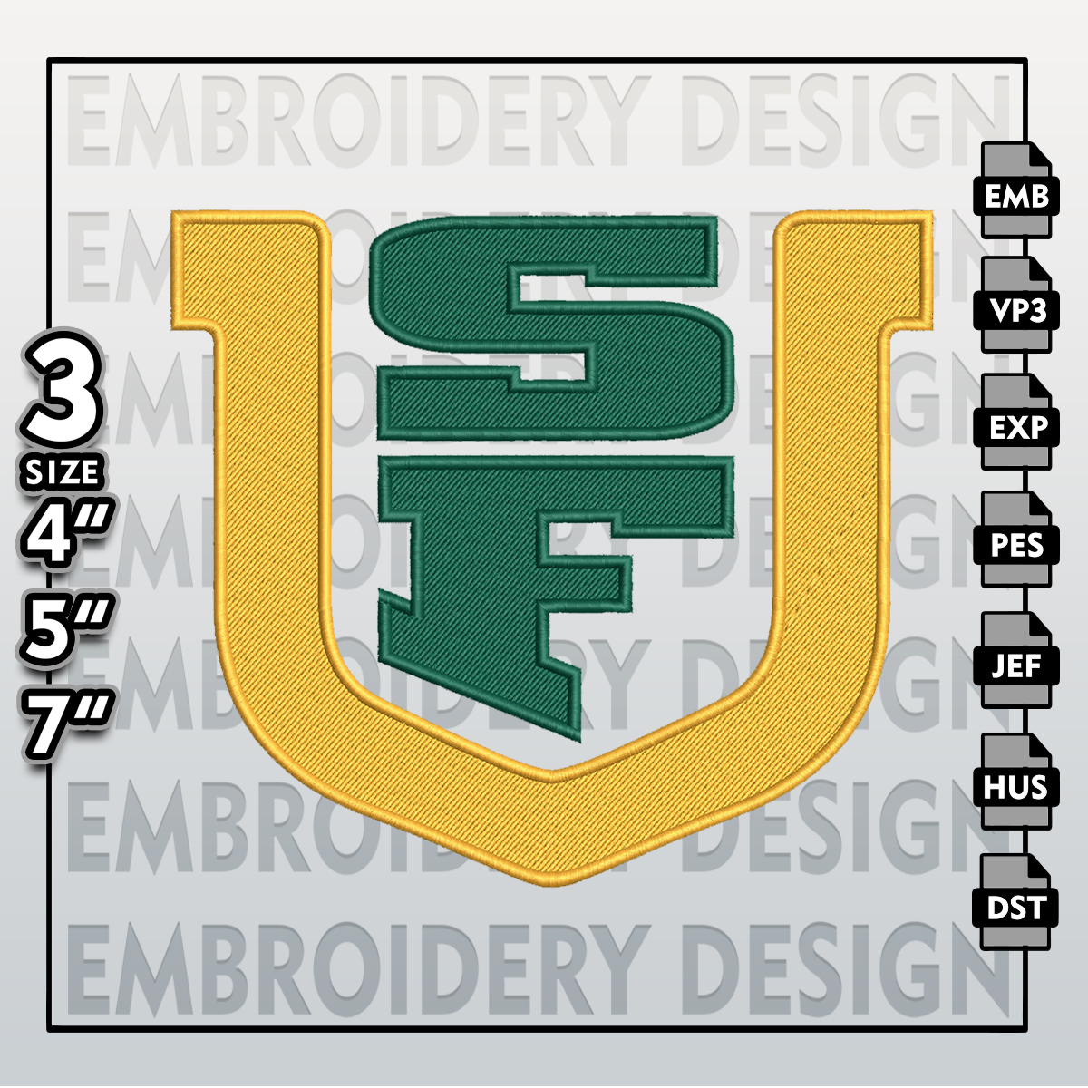 San Francisco Dons Embroidery Designs, NCAA Logo Embroidery | Inspire ...